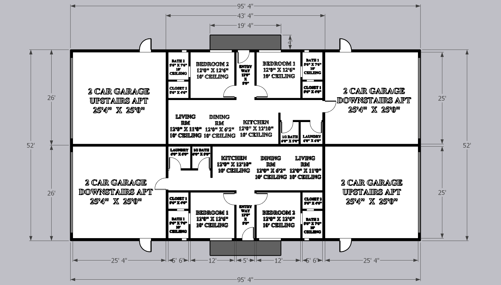 THE SCDC 2-BEDROOM 4-PLEX